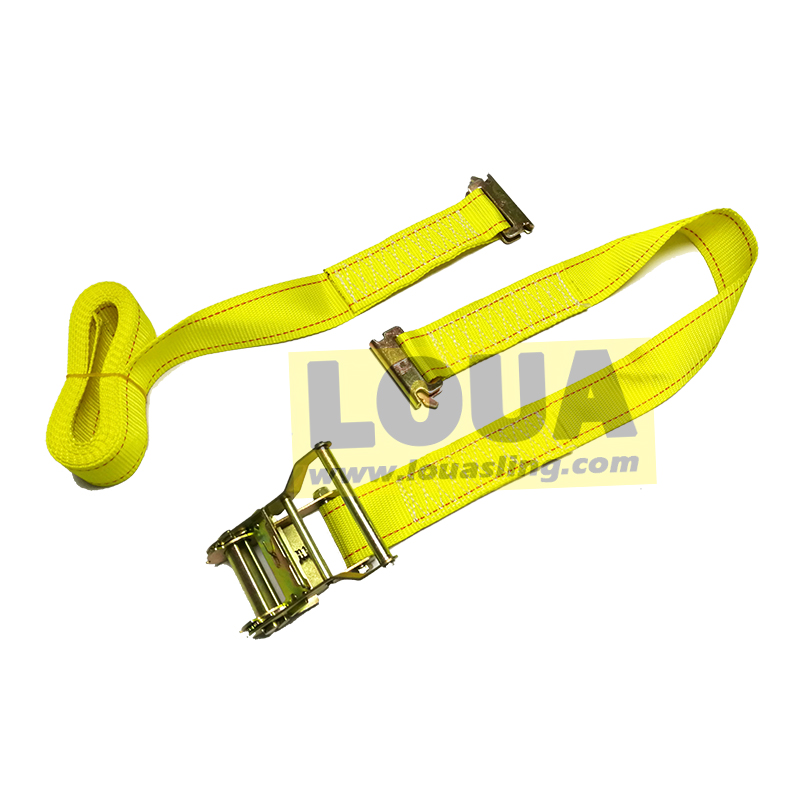 E fitting ratchet strap 50mm 2" interior Van strap E track cargo strap ...