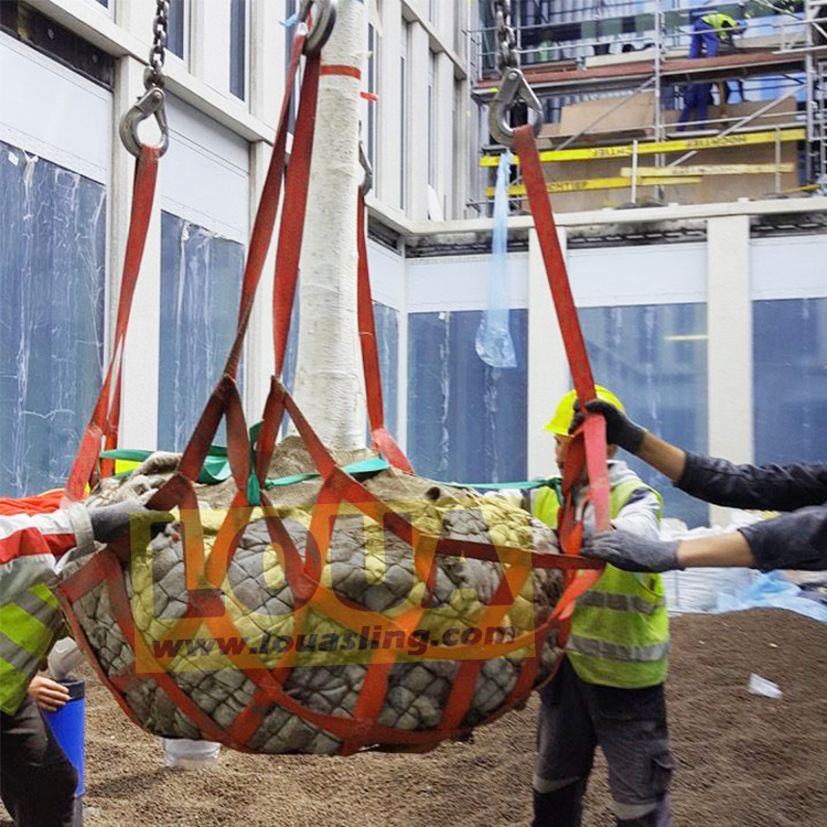 Webbing cargo lifting net Custom made 4X4M and more | China expert ...