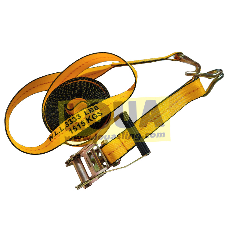 US standard ratchet tie down 2inch | 2“ WSTDA standard cargo strap ...